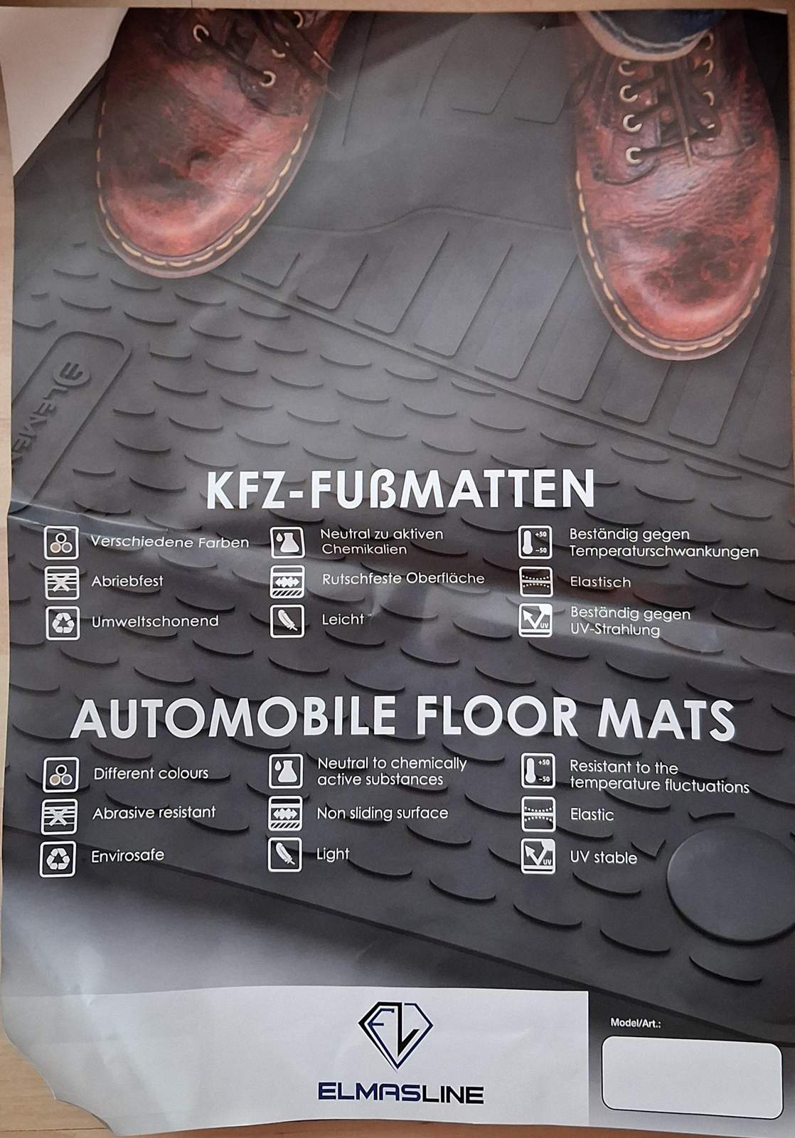 ELMASLINE 3D Gummimatten Set für VW ID.3 2020-2026 | hoher Rand : Biete