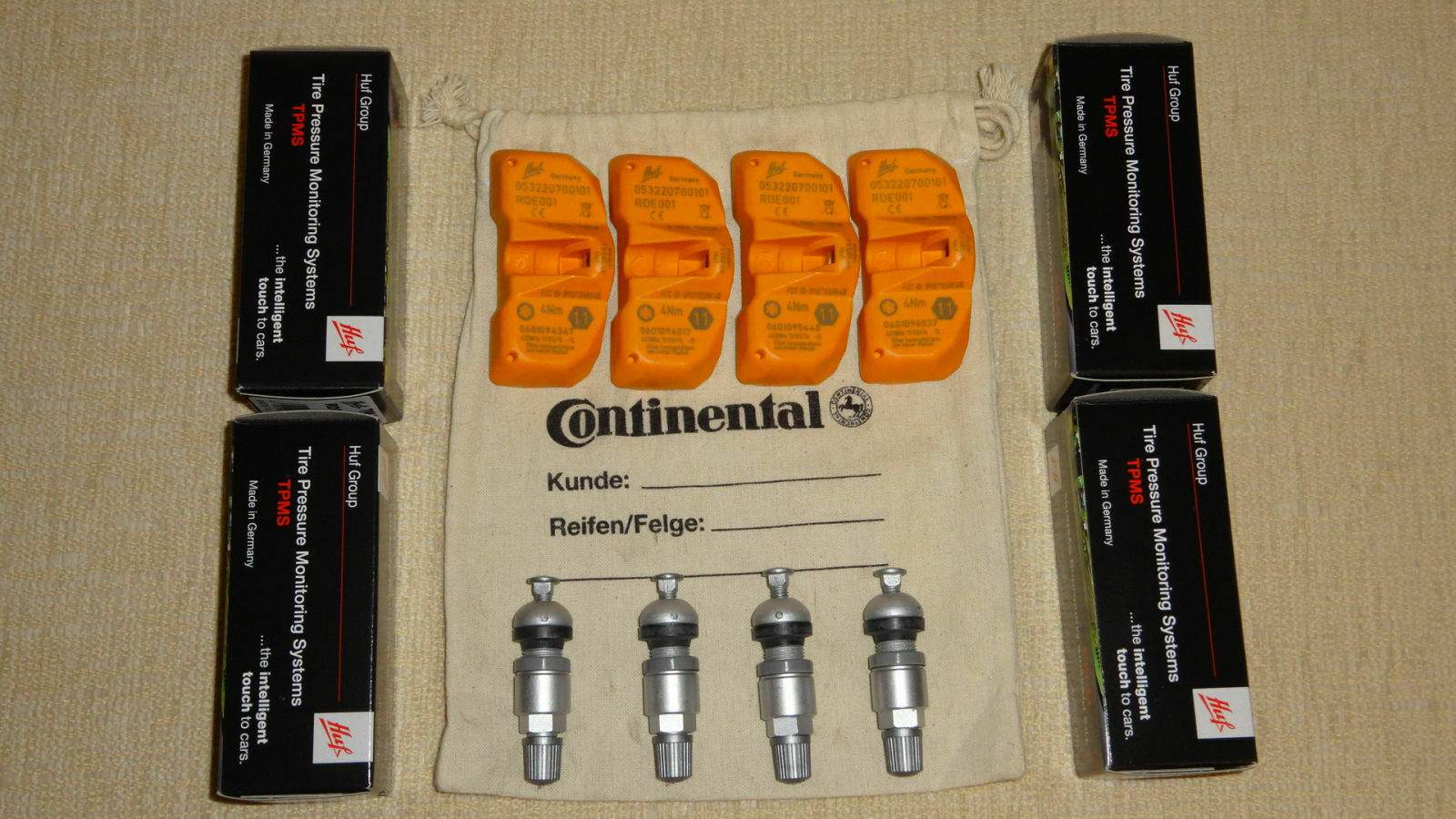 NEU 4 X HUF RDK RDE001 4D0907275C Reifendrucksensor 99760602101 RS6 A6 ...