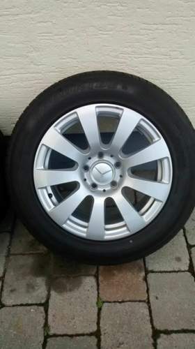Orig. Mercedes S212 W212 Ersatzrad 7,5x16 ET45,5 & 225/55 16 99H ...