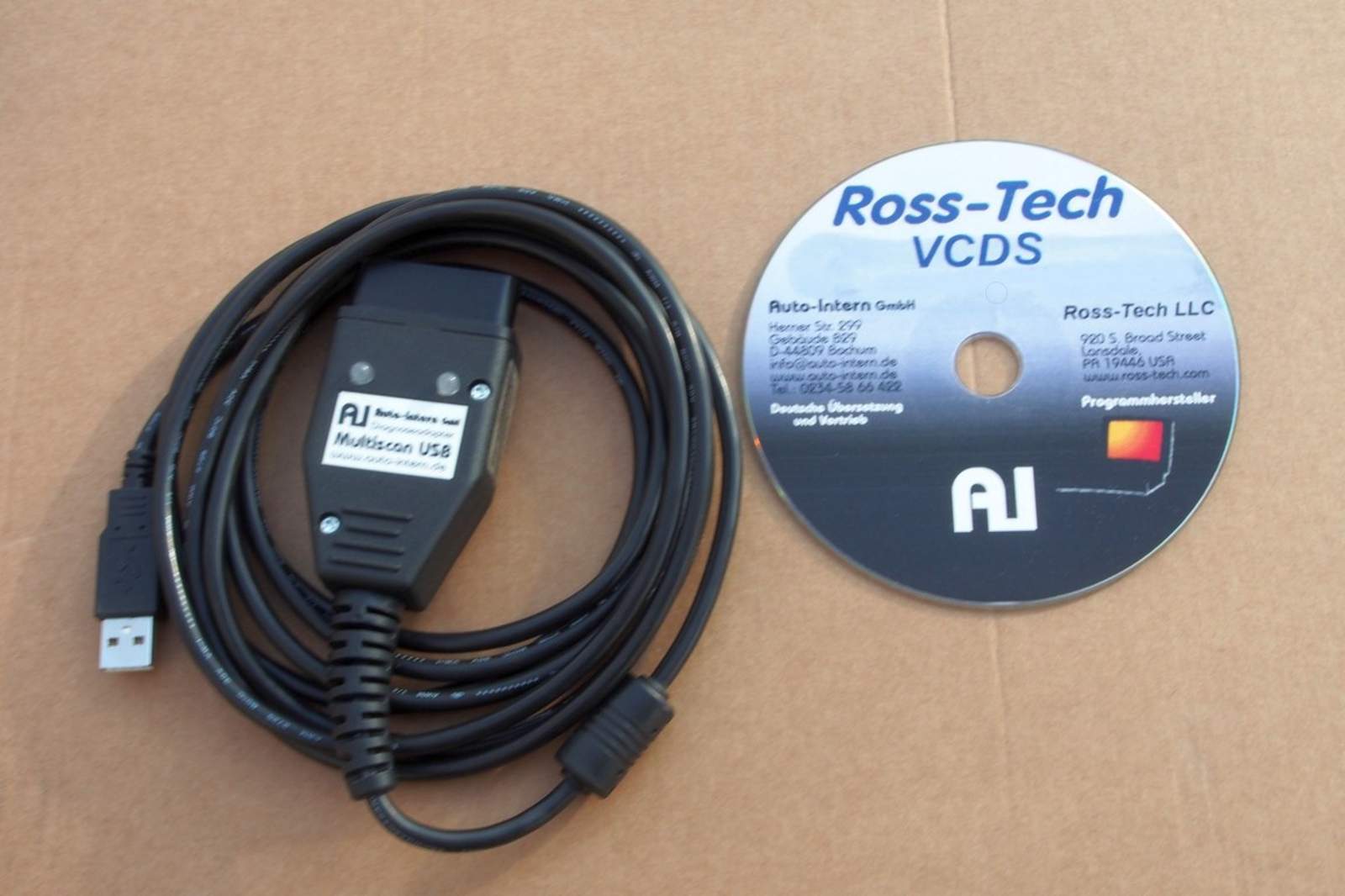 Original VCDS Diagnosetool, Multiscan USB+CAN von Auto-Intern ...