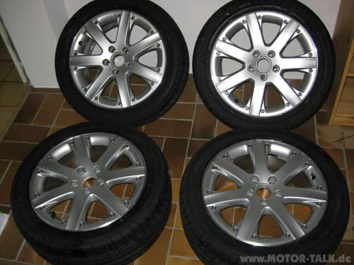 Original VW Westwood Felgen in 7,5 x 17" ET47 mit neuer 235/45er Dunlop ...