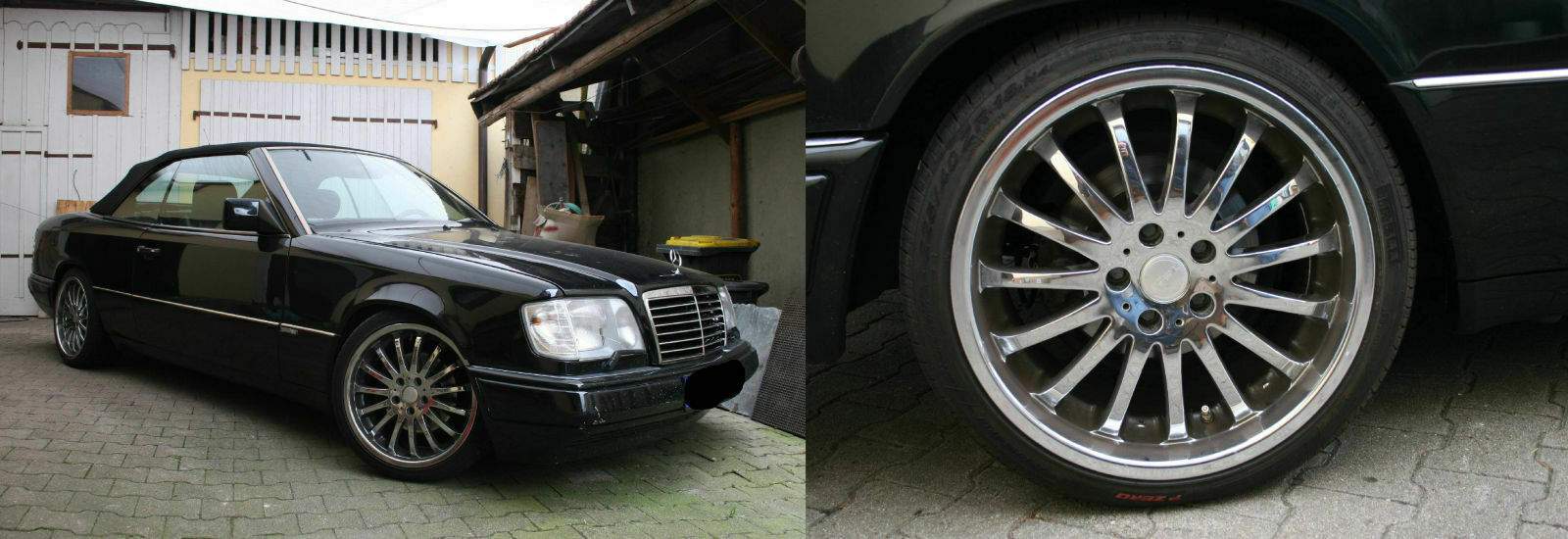 RIAL 18" Chromfelgen inkl. Bereifung 225/40 ZR18 : Biete Mercedes