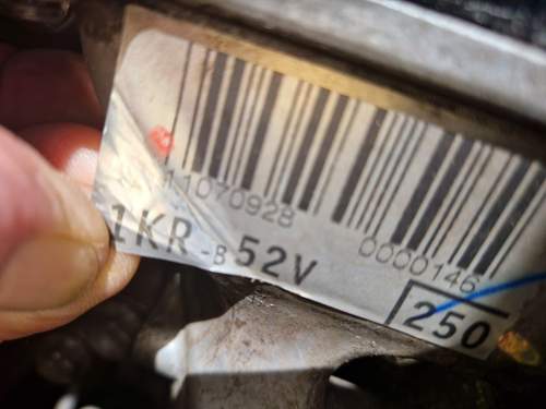 Toyota Aygo Bj. Ende 2013, Motorcode Kr - B52V unterschied zu Kr ...