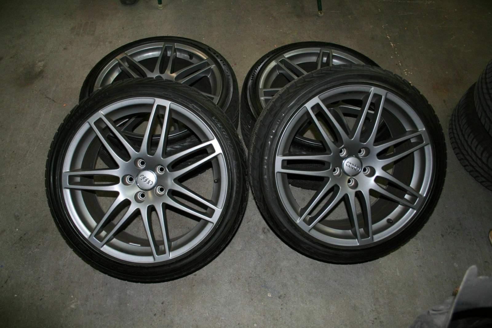 Winterkompletträder Original TTS Audi 19" 7 Doppelspeichen Felgen Titan ...