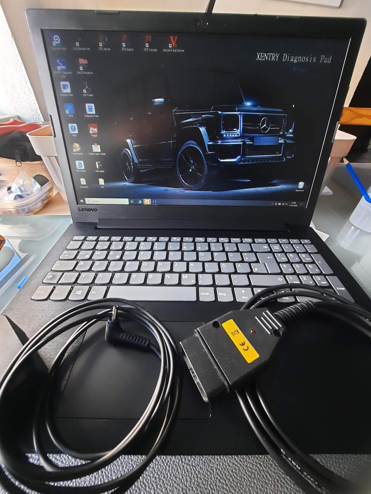 Xentry DAS WIS Diagnosegerät Laptop Mercedes Diagnose ODB vollwertiges ...